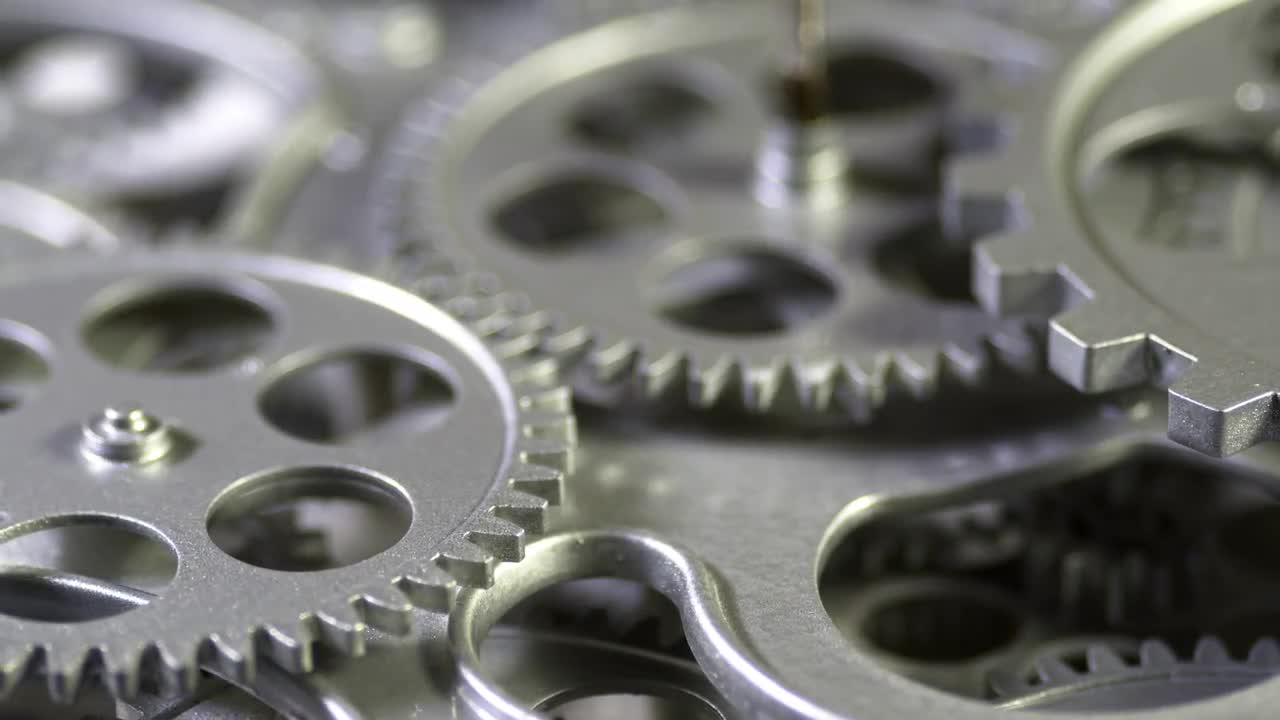 Metallic Gears - Stock Video | Motion Array