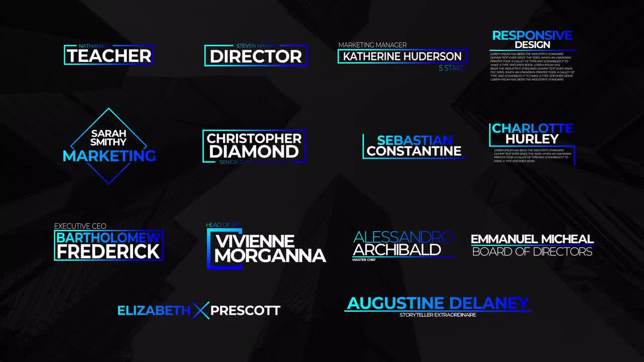 Colorful Gradient Lower Thirds - After Effects Templates | Motion Array