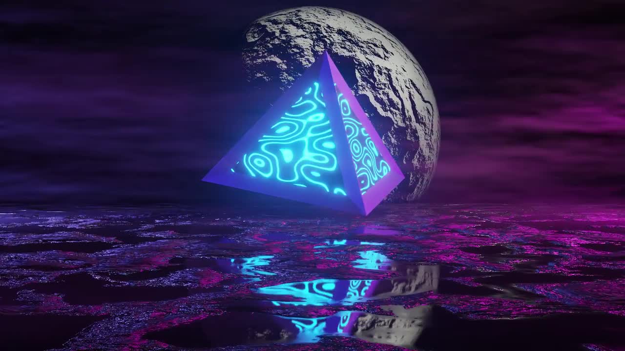 Mystical Planet Pyramid Loop - Stock Motion Graphics | Motion Array