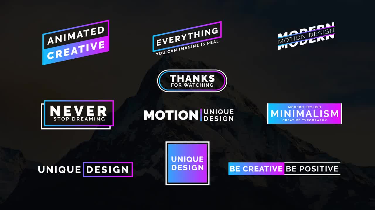 Animated Titles 4k - Motion Graphics Templates | Motion Array