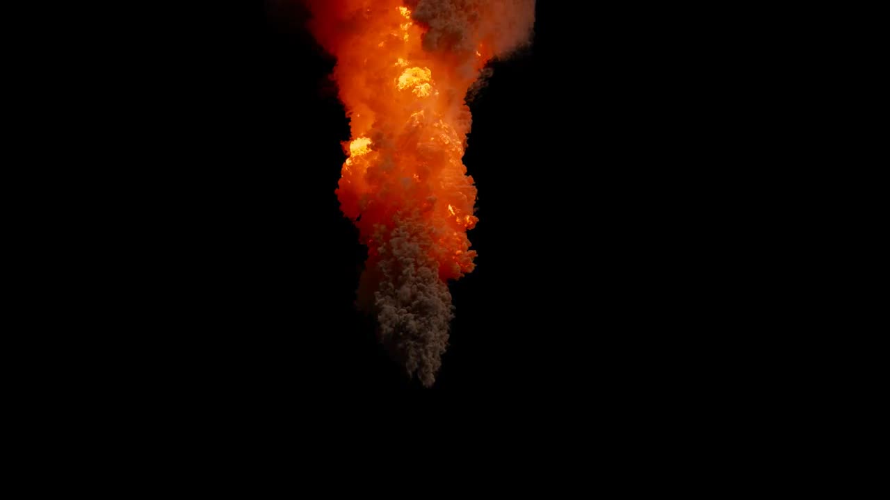 Continuous Explosions On Alpha - Stock Motion Graphics | Motion Array