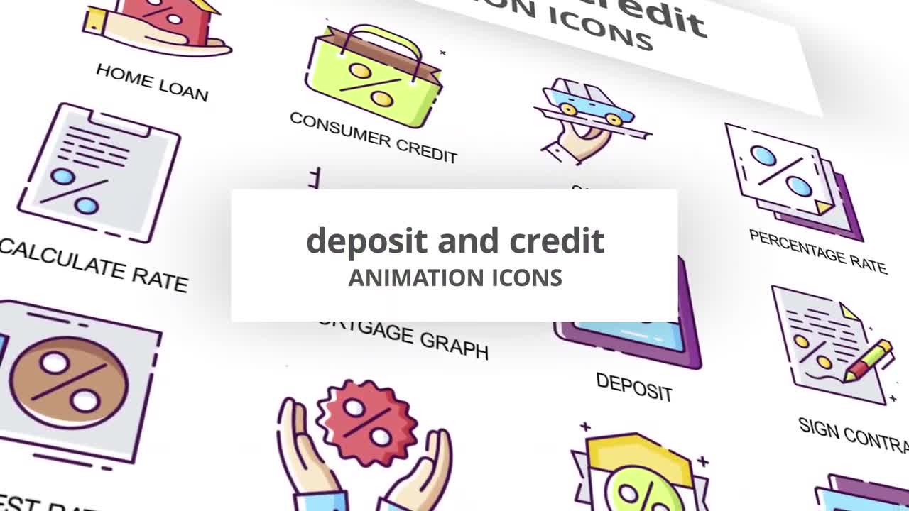 Deposit & Credit - Animation Icons - After Effects Templates | Motion Array