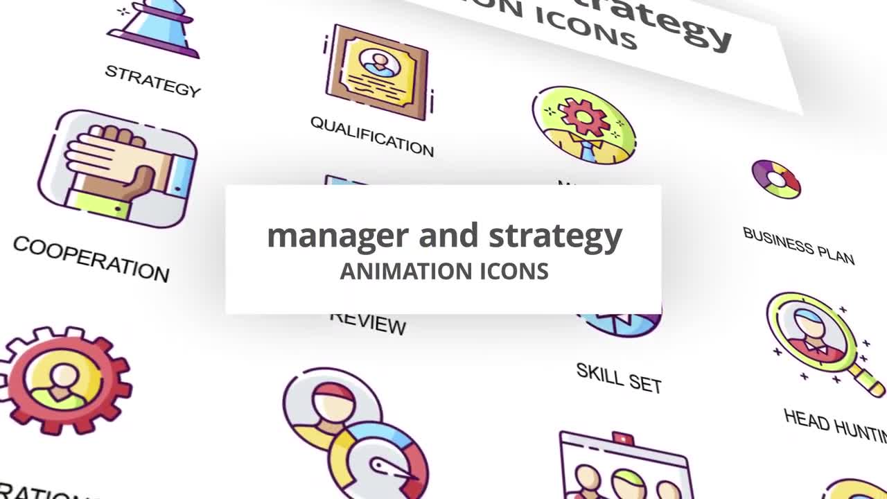 Manager & Strategy - Animation Icons - After Effects Templates | Motion ...