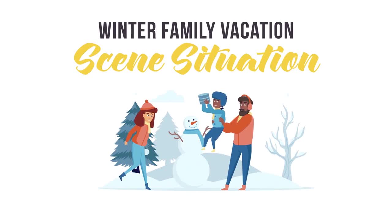 Winter Family Vacation - Scene Situation - After Effects Templates ...