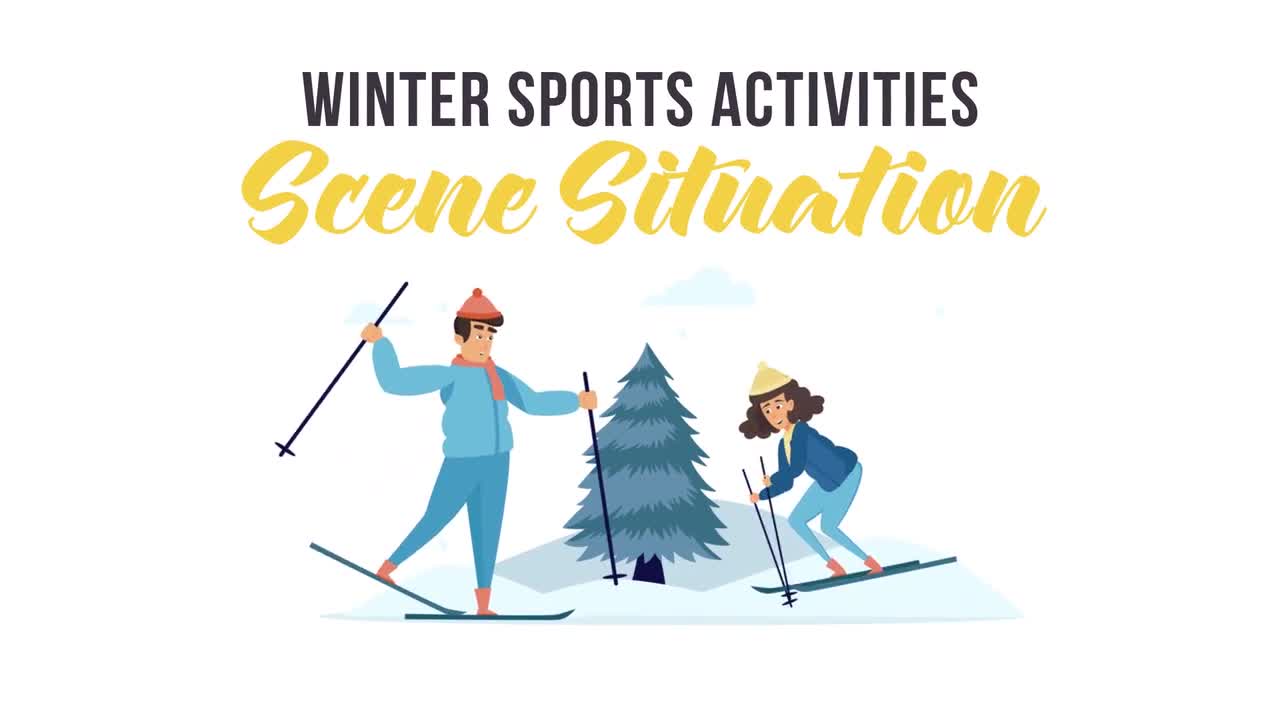 Winter Sports Activities - Scene - After Effects Templates | Motion Array