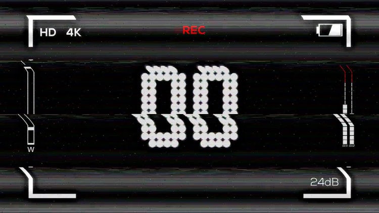 Distorted VHS Countdown - Stock Motion Graphics | Motion Array