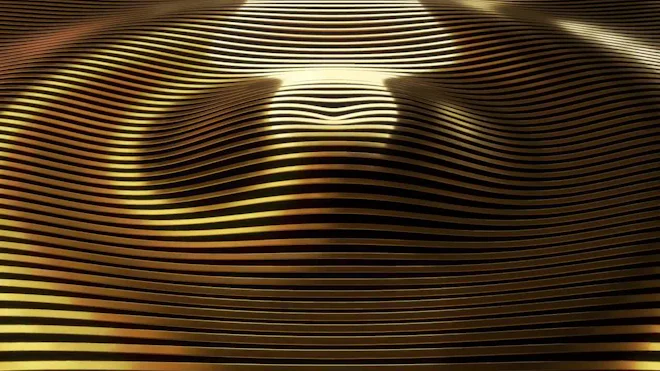 Abstract Skull Golden Background Full Hd Vj Loop