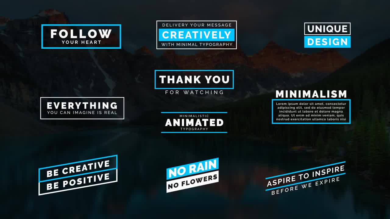 Creative Titles #3 - After Effects Templates | Motion Array
