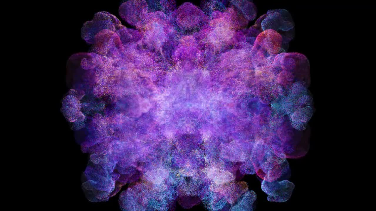 Vivid Powder Explosion On Alpha - Stock Motion Graphics | Motion Array