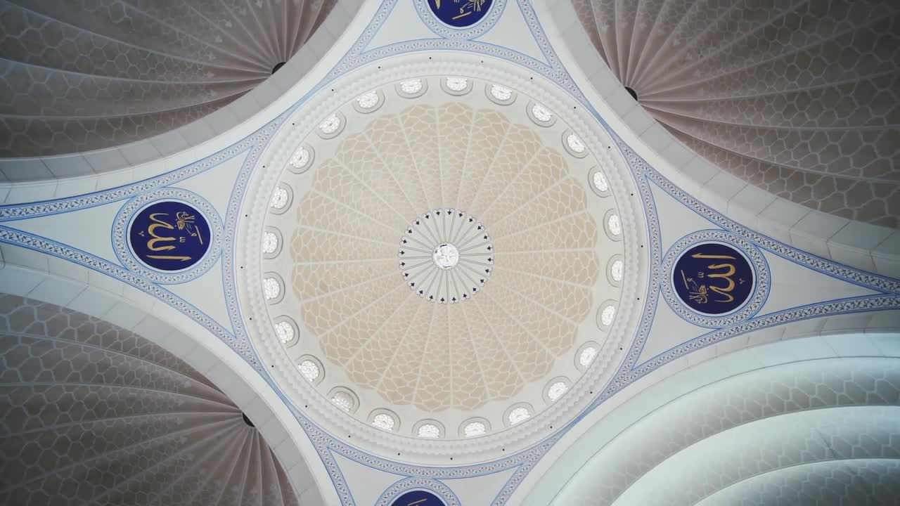 Dome And Architecture Of Mosque - Stock Video | Motion Array