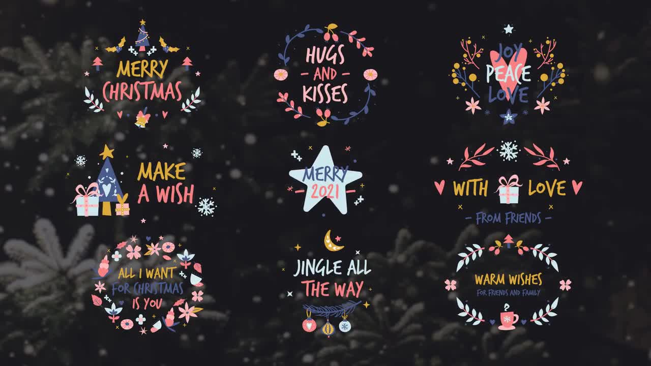 Cheerful Christmas Titles - Premiere Pro Templates | Motion Array
