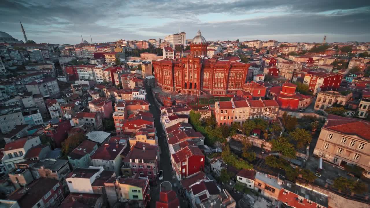Colorful Turkish Buildings - Stock Video | Motion Array