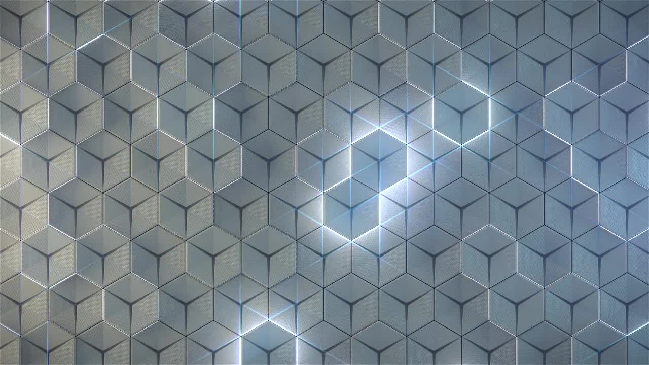 White Hexagons Background Loop - Stock Motion Graphics | Motion Array