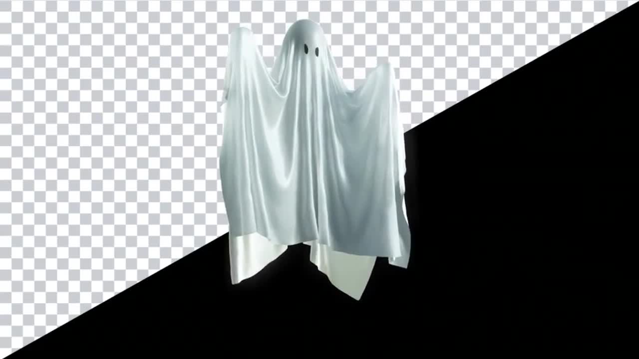 Floating Ghosts On Alpha Loops - Stock Motion Graphics | Motion Array