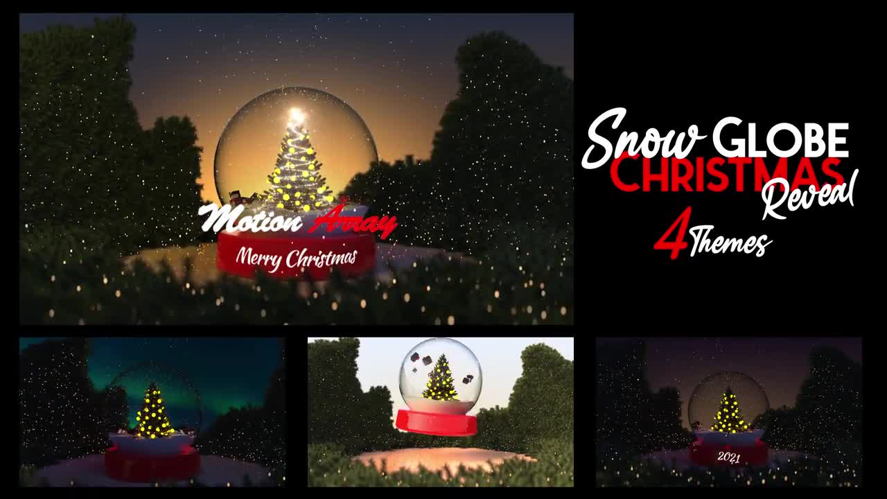 Snow Globe Christmas Reveal - After Effects Templates | Motion Array