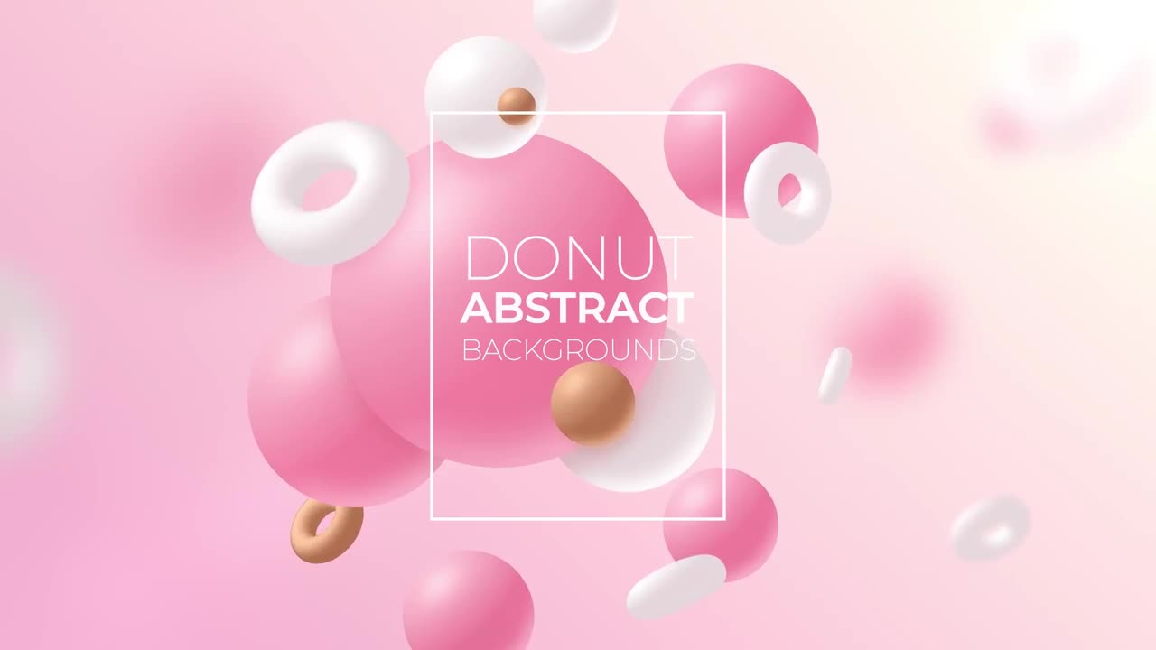 Donut Abstract Backgrounds. - After Effects Templates | Motion Array