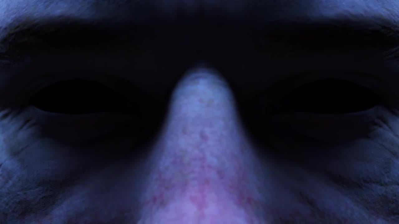 Scary Gaze Of A Menacing Man Loop - Stock Motion Graphics | Motion Array