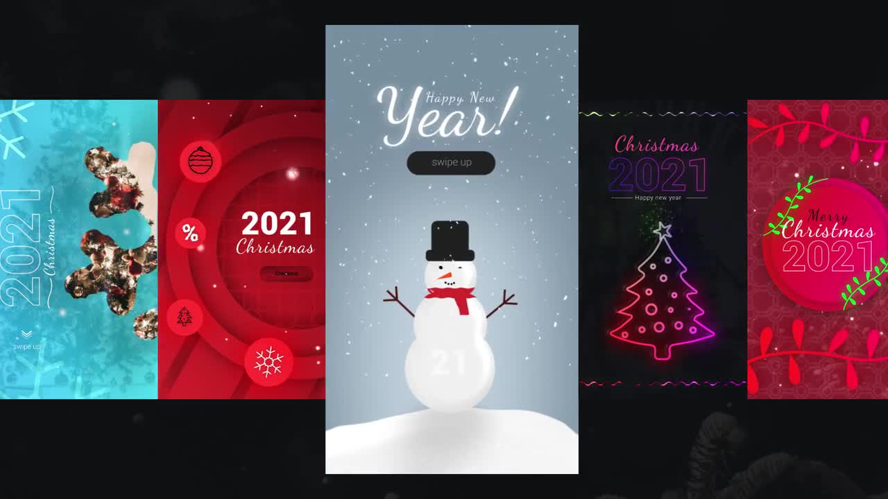 Christmas Instagram Stories V2 - Premiere Pro Templates | Motion Array