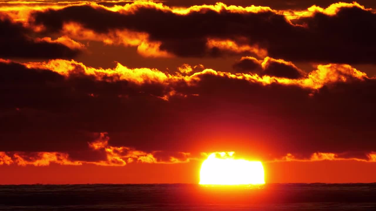Heat Waves And Vivid Sunset Time-Lapse - Stock Video | Motion Array