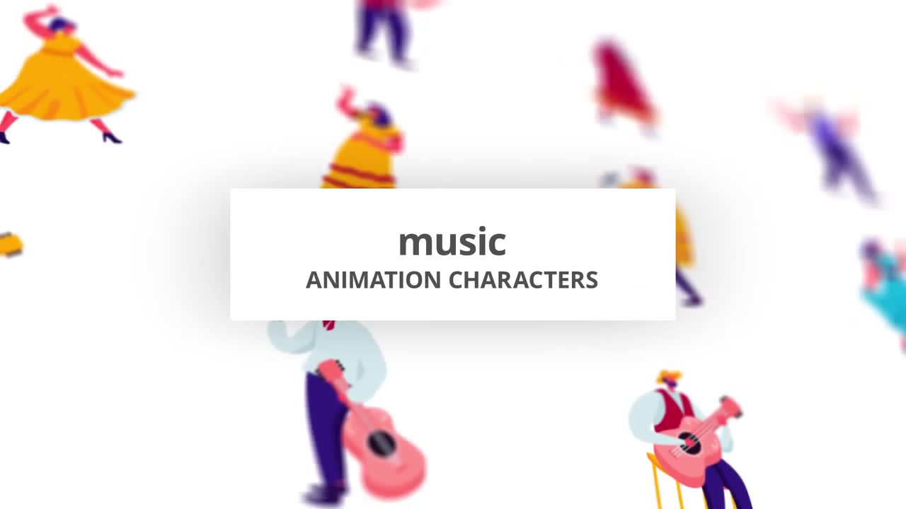 Music - Character Set - After Effects Templates | Motion Array