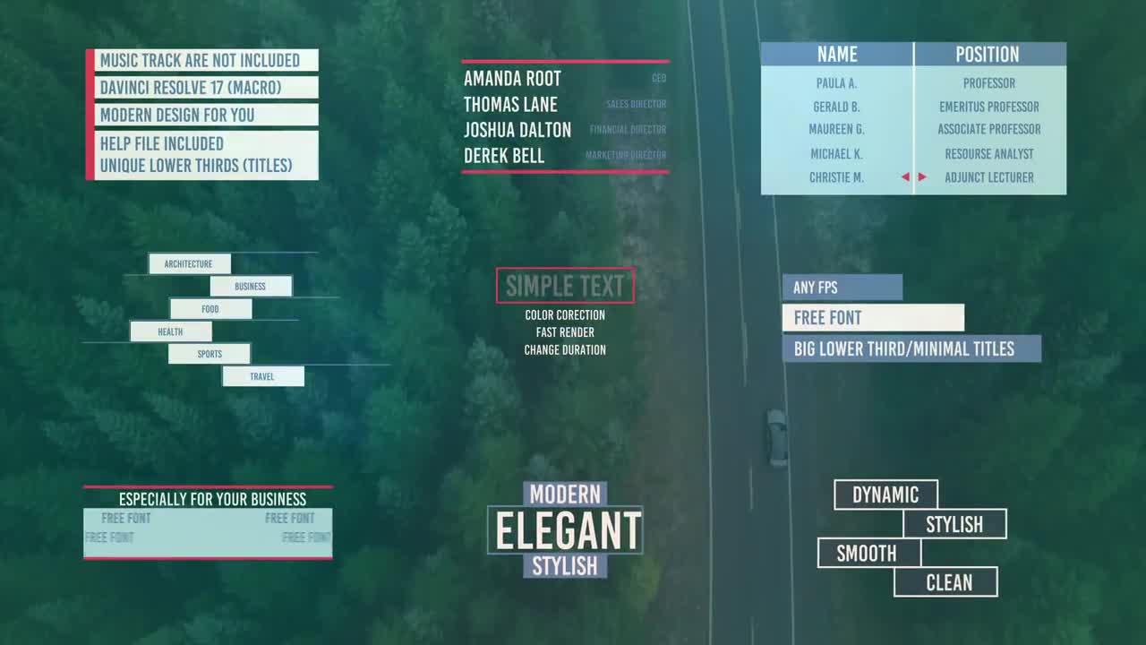 Big Lower Thirds - DaVinci Resolve Macros | Motion Array