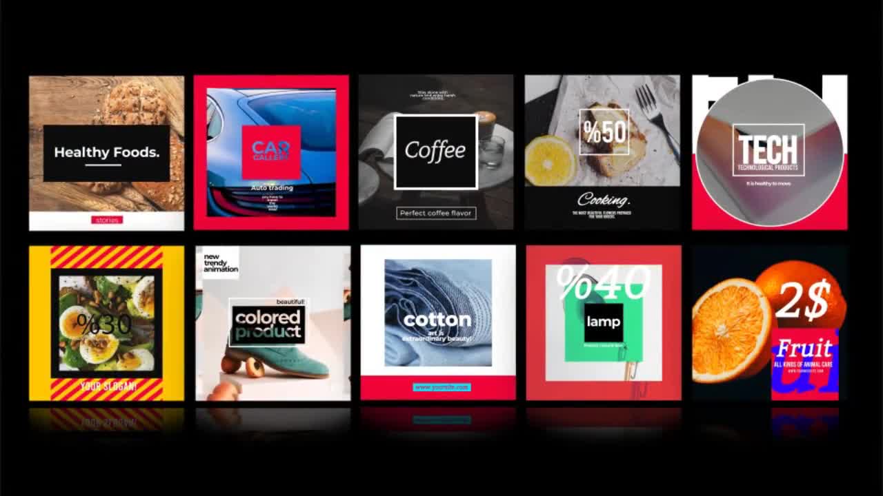 Instagram Product Posts - After Effects Templates | Motion Array