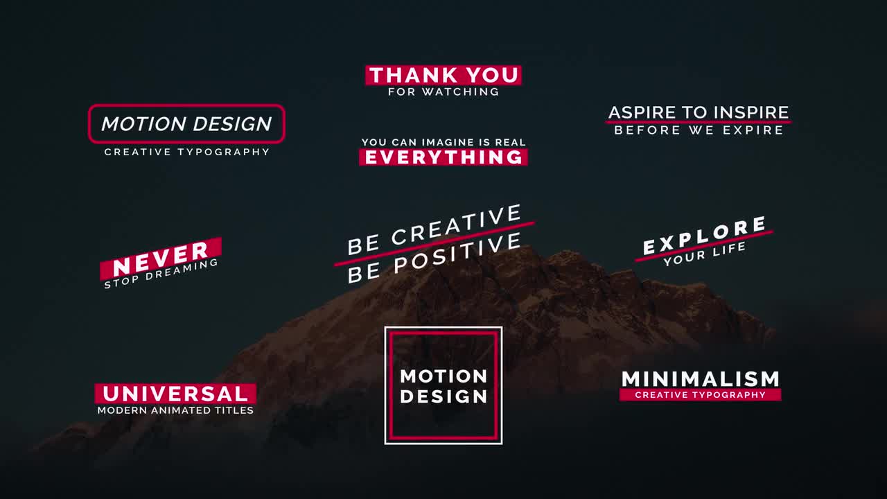 Creative Titles #4 - After Effects Templates | Motion Array