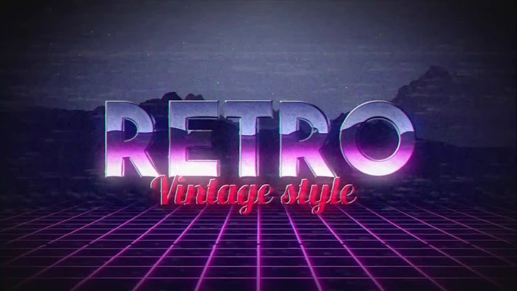 Retro Title - After Effects Templates | Motion Array