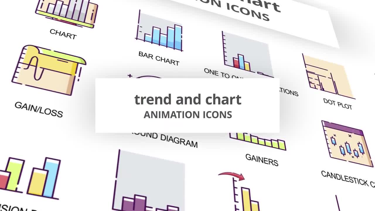 Trend & Chart - Animation Icons - After Effects Templates | Motion Array