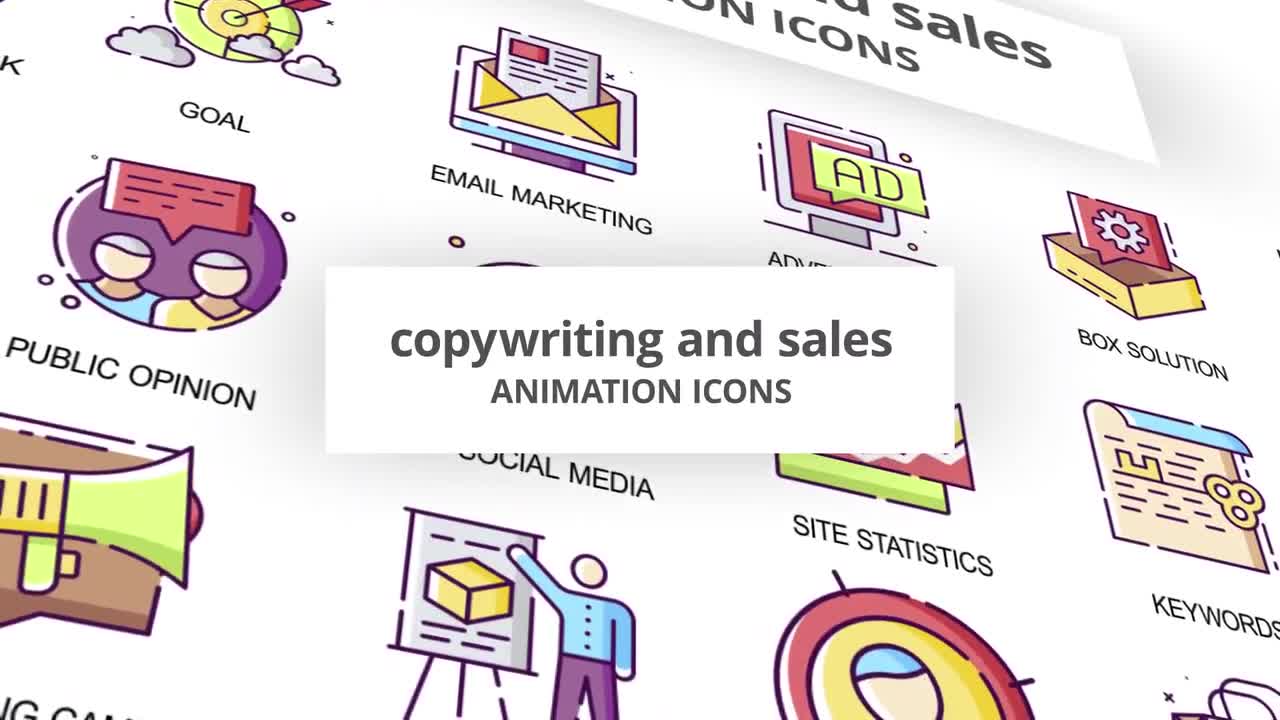 Copywriting & Sales - Animation Icons - After Effects Templates ...