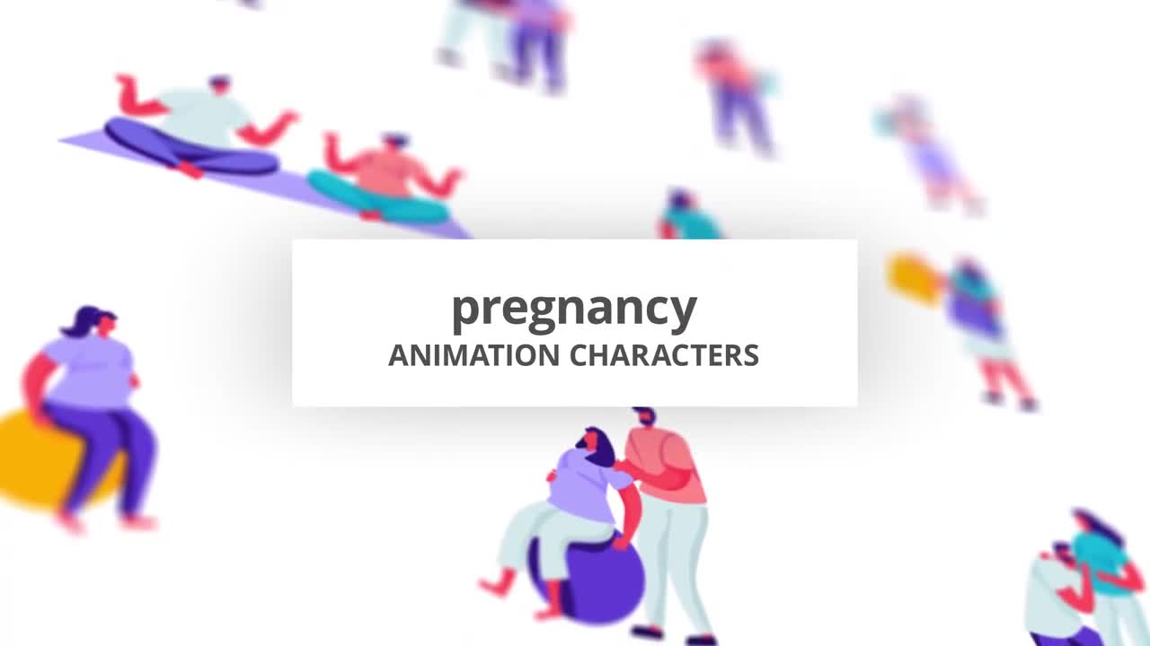 Pregnancy - Character Set - After Effects Templates | Motion Array