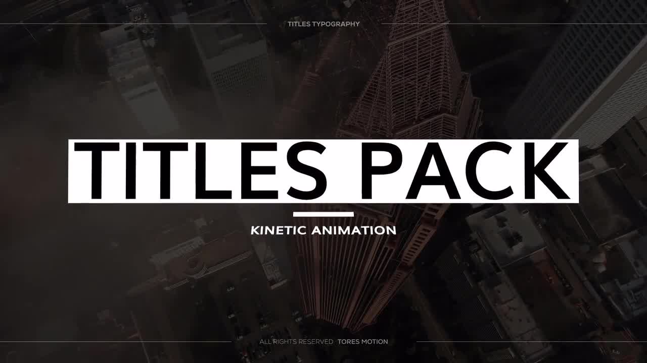 Typography Titles - Motion Graphics Templates | Motion Array