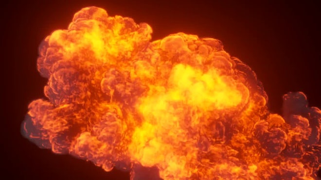 Explosion Background Loop Shockwave Power Fire Explosion Loop/