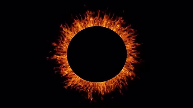 Fire Edges - Circular Frame - Stock Motion Graphics | Motion Array