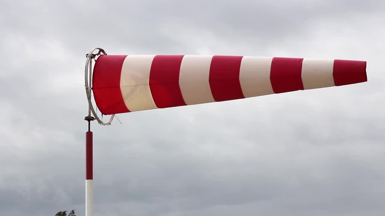 Windsock At The Airport - Stock Video | Motion Array
