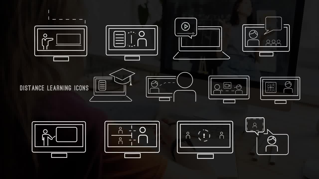 Distance Learning Icon - After Effects Templates | Motion Array