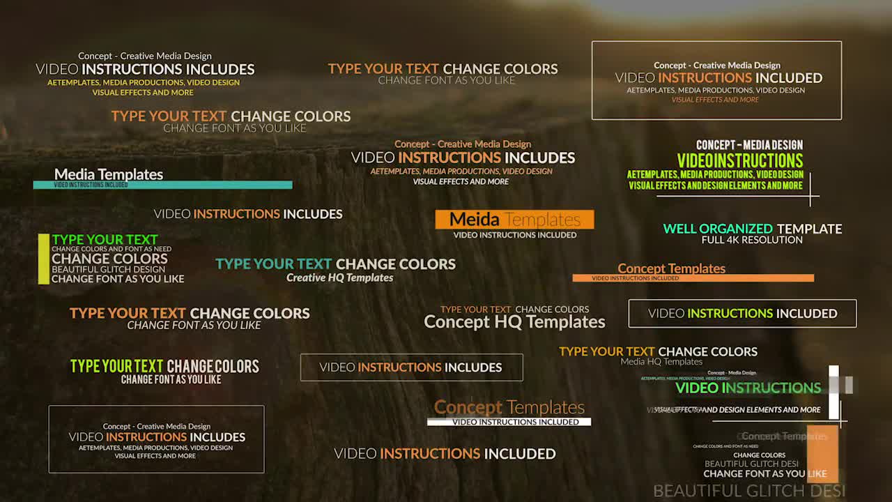 Creative Titles with SFX - Motion Graphics Templates | Motion Array