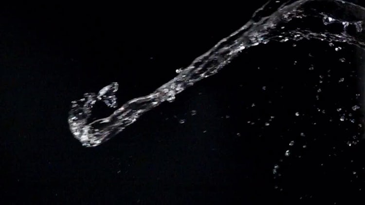 Water Splashing On Black Background - Stock Video | Motion Array