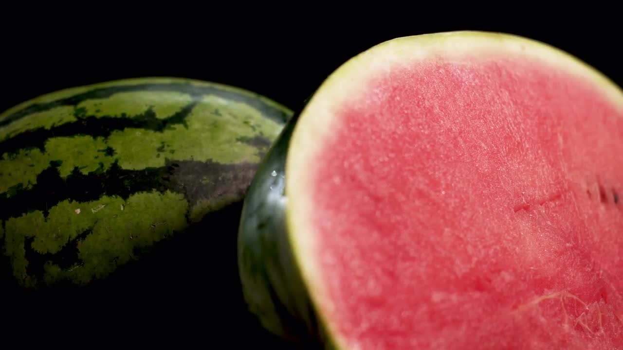 Two Watermelon Slices - Stock Video | Motion Array