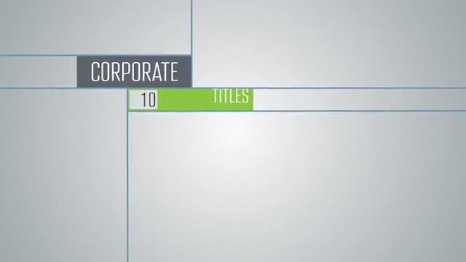 Corporate 10 Lines Titles & 10 Transitions - After Effects Templates ...