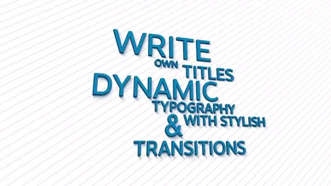 Dynamic Typography Titles - Motion Graphics Templates | Motion Array