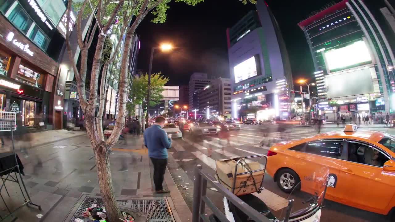 Busy Night Street In Seoul - Stock Video | Motion Array
