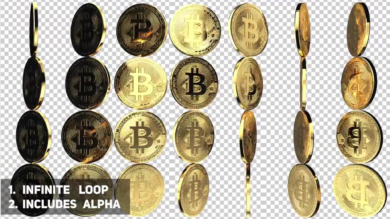 Bitcoin Wall Loop Stock Motion Graphics Motion Array