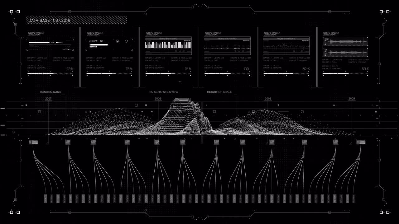 Futuristic HUD Display Screen - Stock Motion Graphics | Motion Array