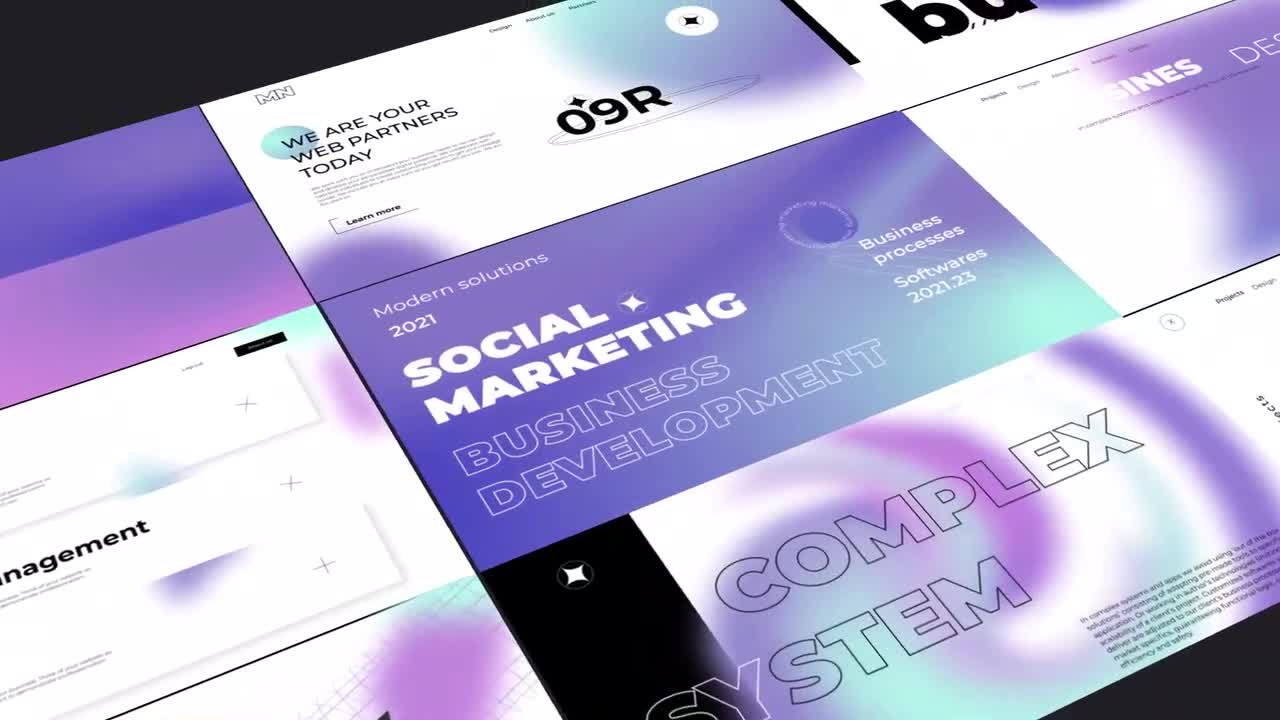 Gradient Typography Pack - After Effects Templates | Motion Array