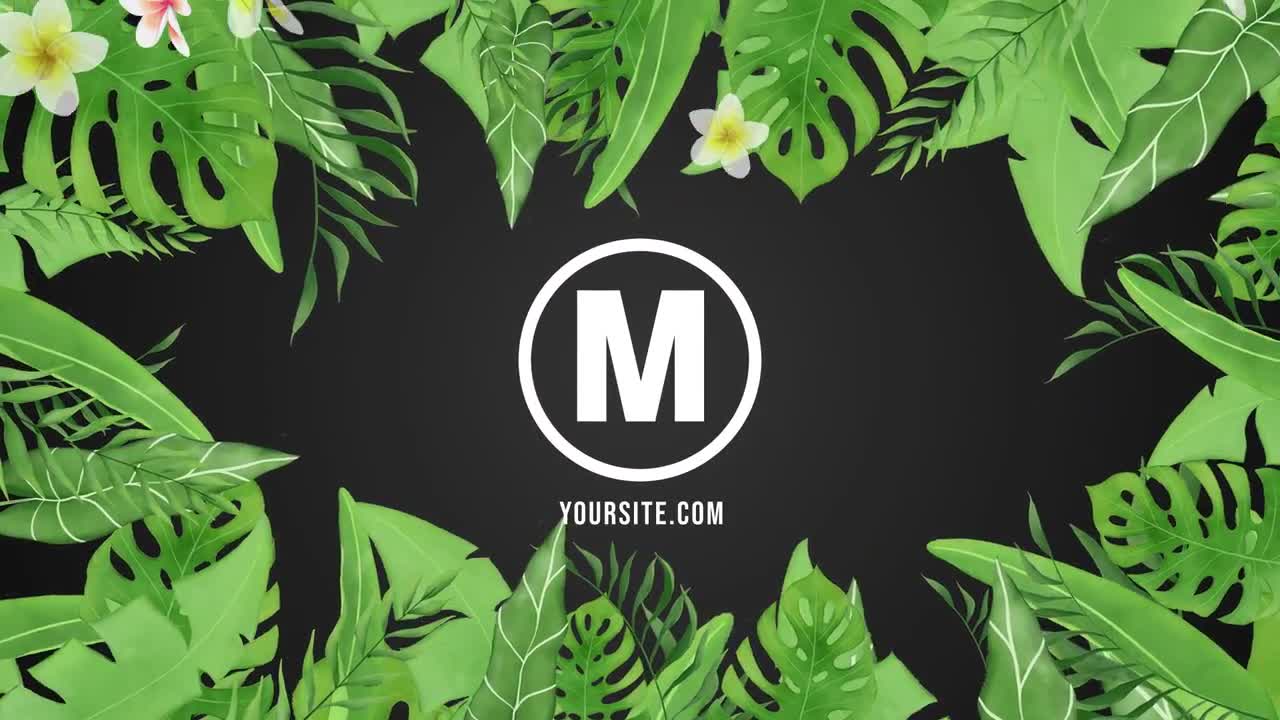 Tropical Themed Logo Reveal - After Effects Templates | Motion Array