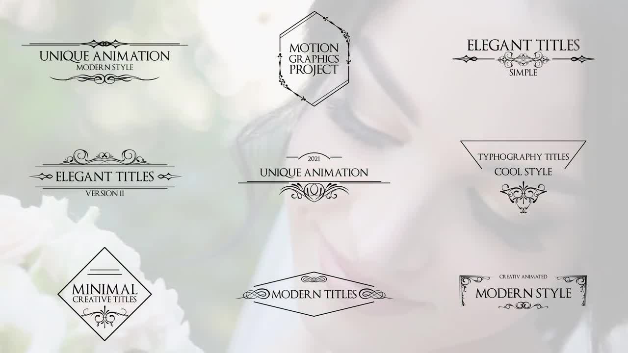 Elegant Titles V2 - After Effects Templates | Motion Array