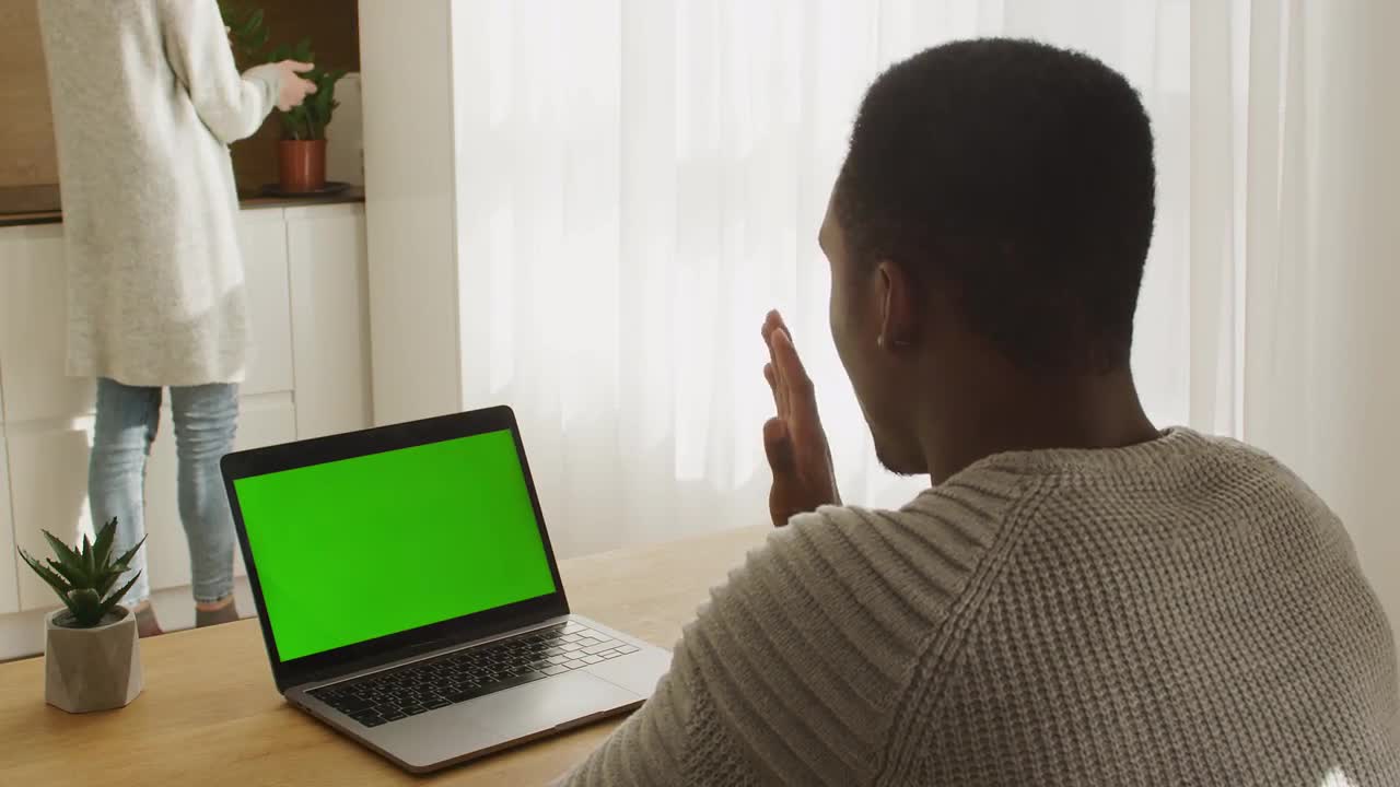 Man On Green Screen Video Call - Stock Video | Motion Array
