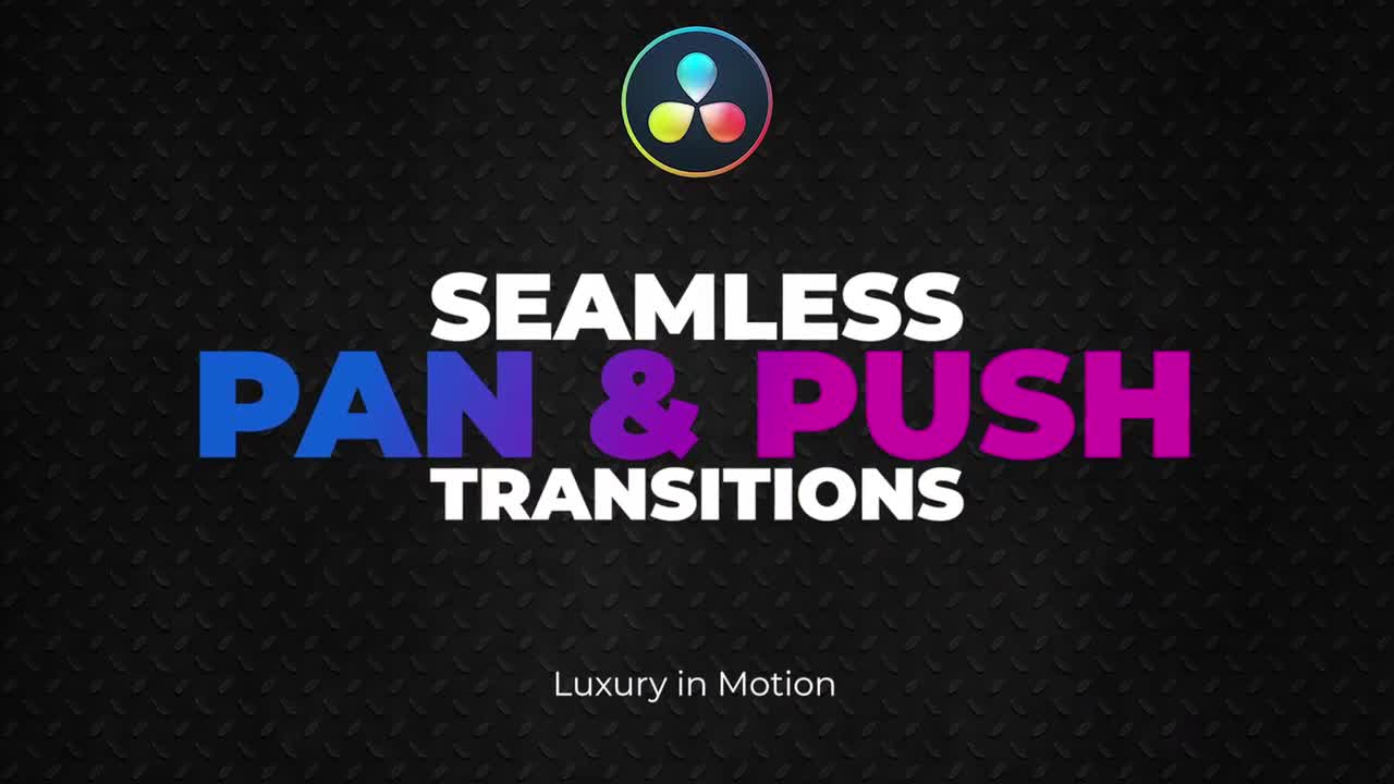 Seamless Pan & Push Transitions - DaVinci Resolve Templates | Motion Array