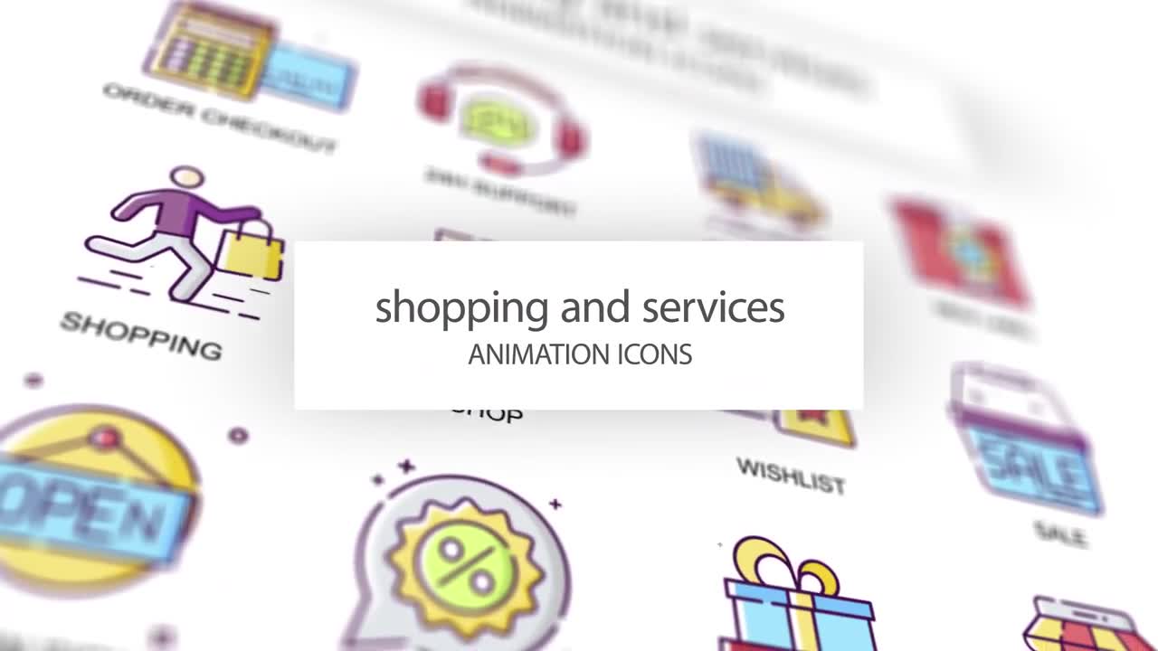 Shopping & Services - Animation Icons - After Effects Templates ...